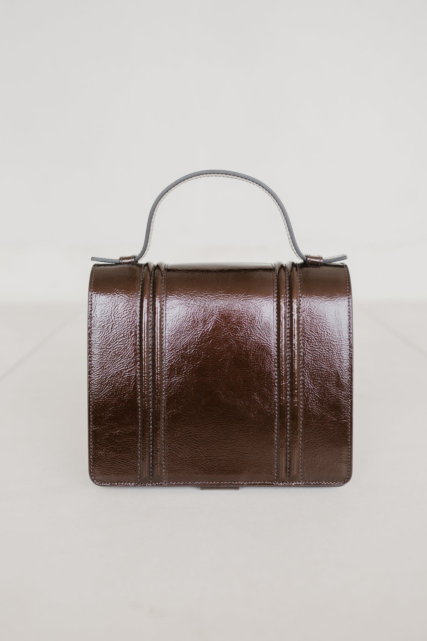 Mini Briefcase Doublé | Chocolate Stone – Mieke Dierckx